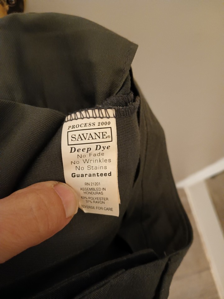 SAVANE DEEP DYE NO FADE ,WRINKLES,STAINS 40" W X 30" L CASUAL PANT FOR ...