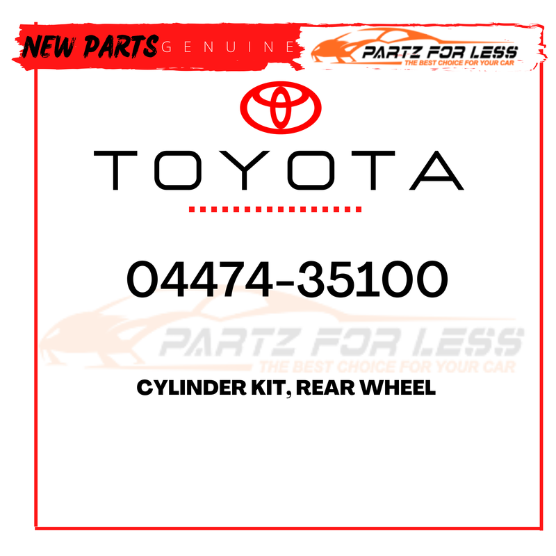 04474-35100 TOYOTA GENUINE CYLINDER KIT, REAR WHEEL OEM | eBay