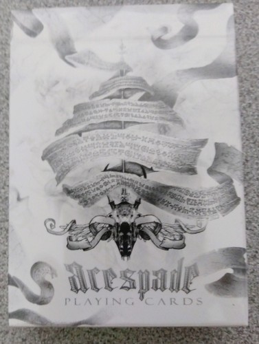 2010 Arcane White Deck "AceSpade" Ellusionist Gaff Playing Card Deck ...
