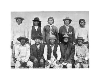 Group of Apache Indian renegades after their capture Arizona 1880 Old ...