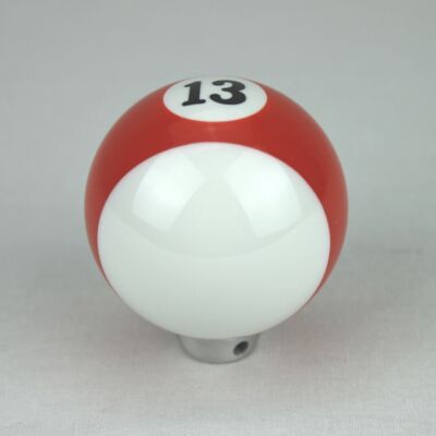Orange Stripe 13 Pool Ball Gear Shifter Handle Shift Knob Column Floor ...