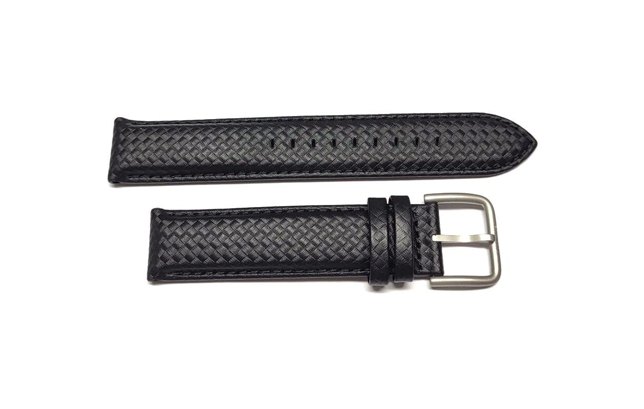 BULOVA black strap LUNAR PILOT SBK96B251 96B251 96A225 20mm new GENUINE ...