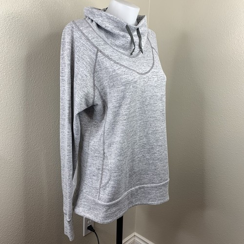 Kuhl Lea Heather Grey Tunnel Neck Pullover Kangaroo Pocket Jacket Sz XL | eBay