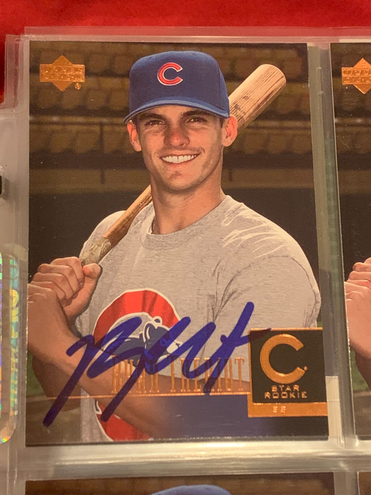 RYAN THERIOT AUTOGRAPHED SIGNED 2001 UPPER DECK CARD CHICAGO CUBS COA ...