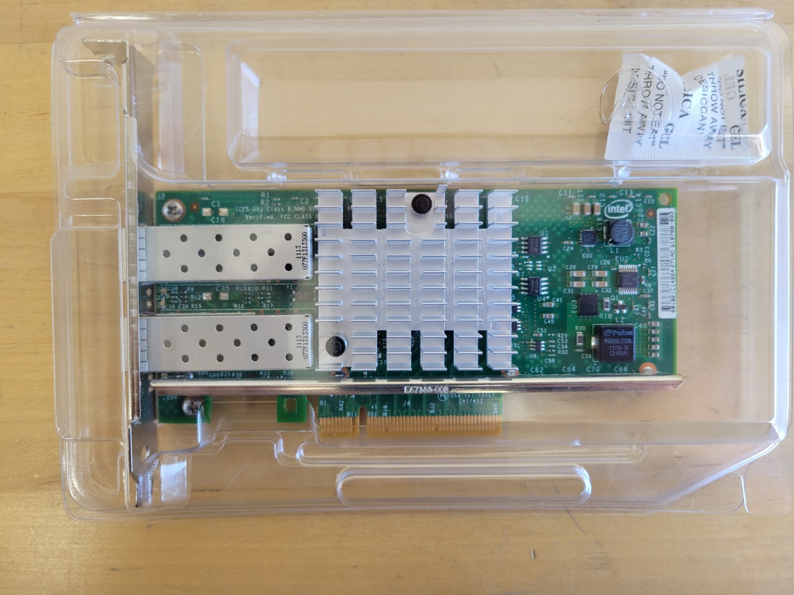 Intel CPU-E69818 10G Dual Port SFP PCIe Server Network Card | eBay