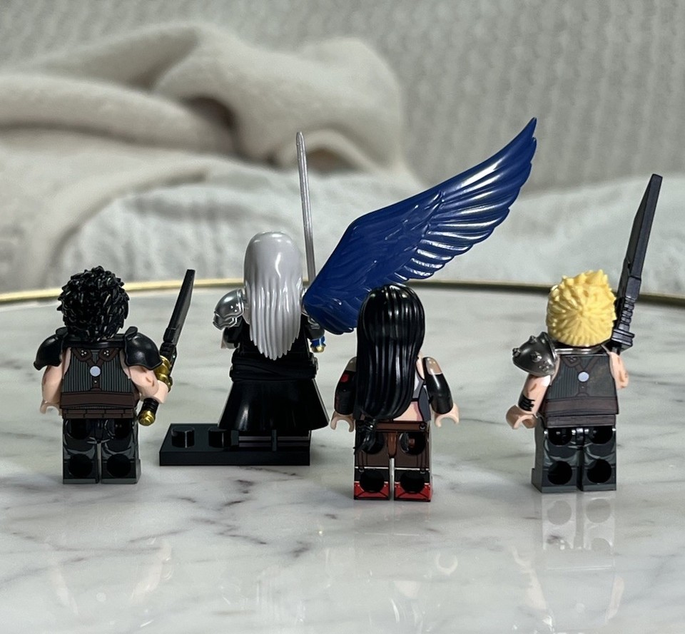 Lego Final Fantasy Custom Printed Minifigure Lot Of 4 Black | eBay