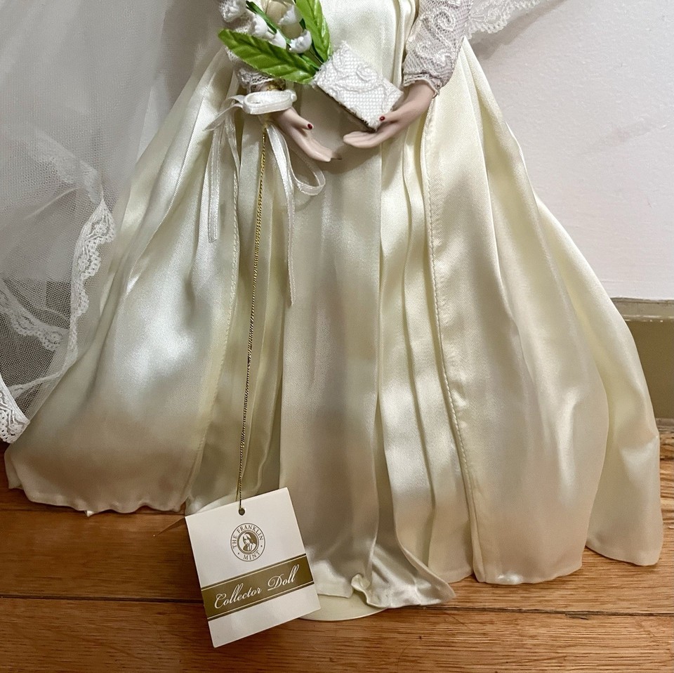 Franklin Mint Heirloom Princess Grace Wedding Bride Doll 16" | eBay
