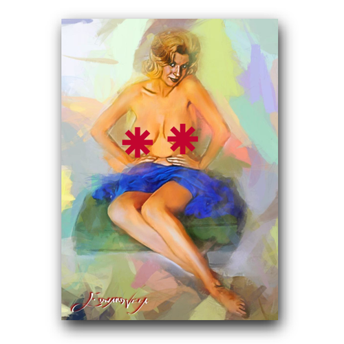 Eve Meyer Art Card Limited 33/50 Edward Vela Signed (Censored) | eBay