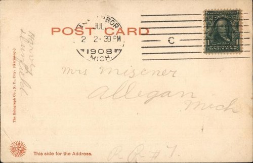 Ann Arbor,MI President House,University of Michigan Rotograph 1908 ...