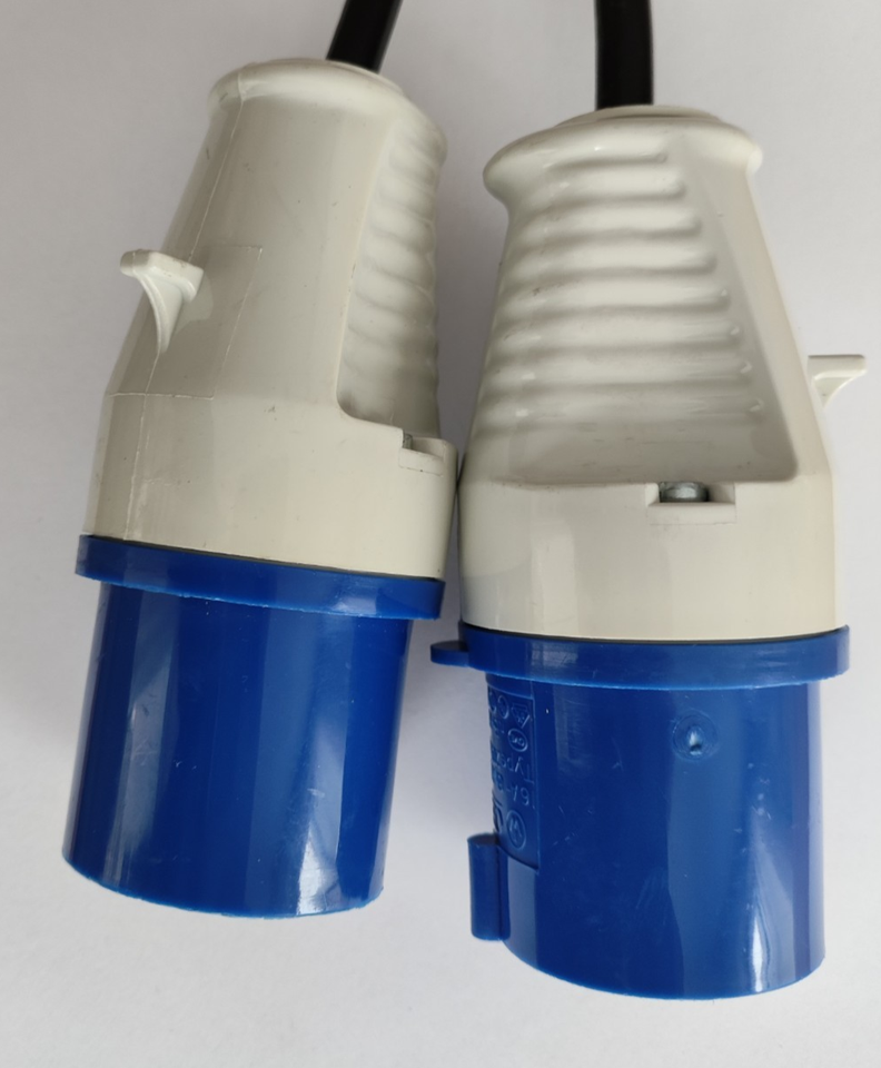 2x Adapterkabel C19 auf CEE 16A 230V 2,5 m für z.B. USV, Server, Campingstecker | eBay.de