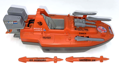 Vintage 1986 Hasbro GI JOE Devilfish Boat Vehicle with Torpedoes ...