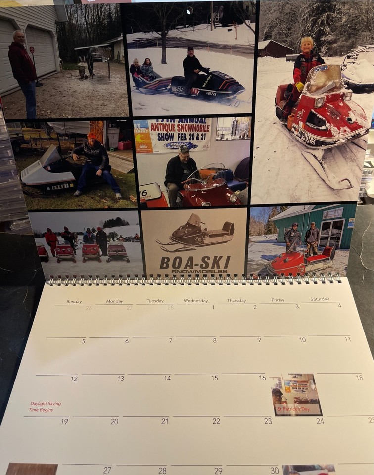 RARE VINTAGE BOA SKI SNOWMOBILE RACING 2023 CLUB CALENDAR | eBay