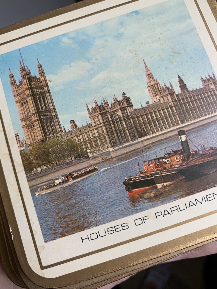 SET of 6 Pimpernel Cork-backed Coasters, Iconic London Scenes in Box ...