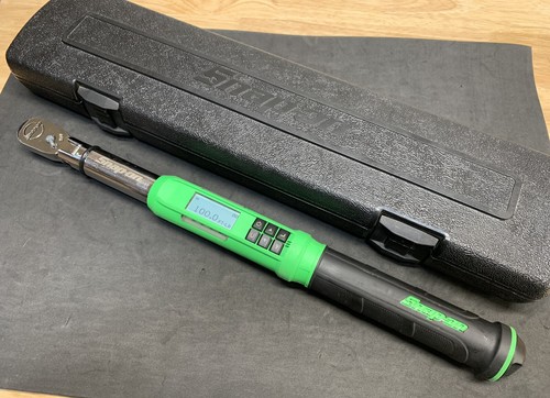Snap-On 3/8” GREEN Electronic Digital Torque Wrench ATECH2FR100GB 5-100 Ft Lbs | eBay