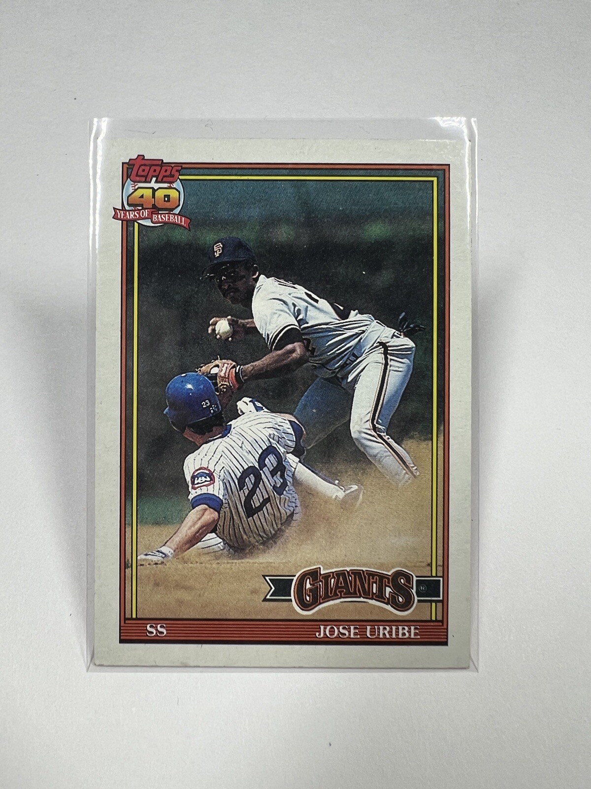 1991 Topps 40 Years of Baseball Francisco Giants #158 Jose Uribe San | eBay