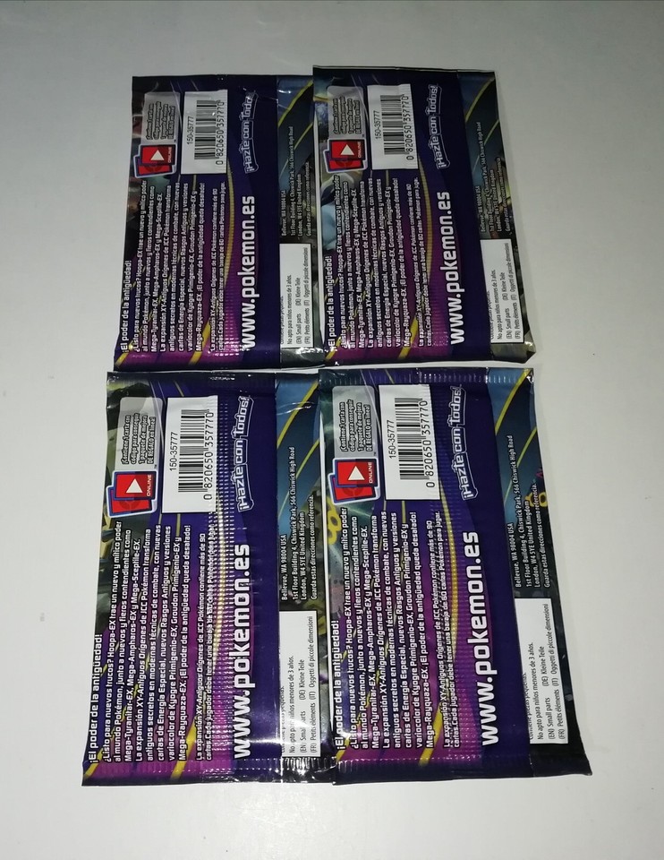 Pokemon XY Ancient Origins Artset 4 Sealed Booster Packs | eBay