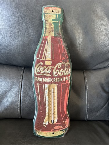 Vintage Coca Cola Trade Mark Registered Thermometer Original Authentic ...