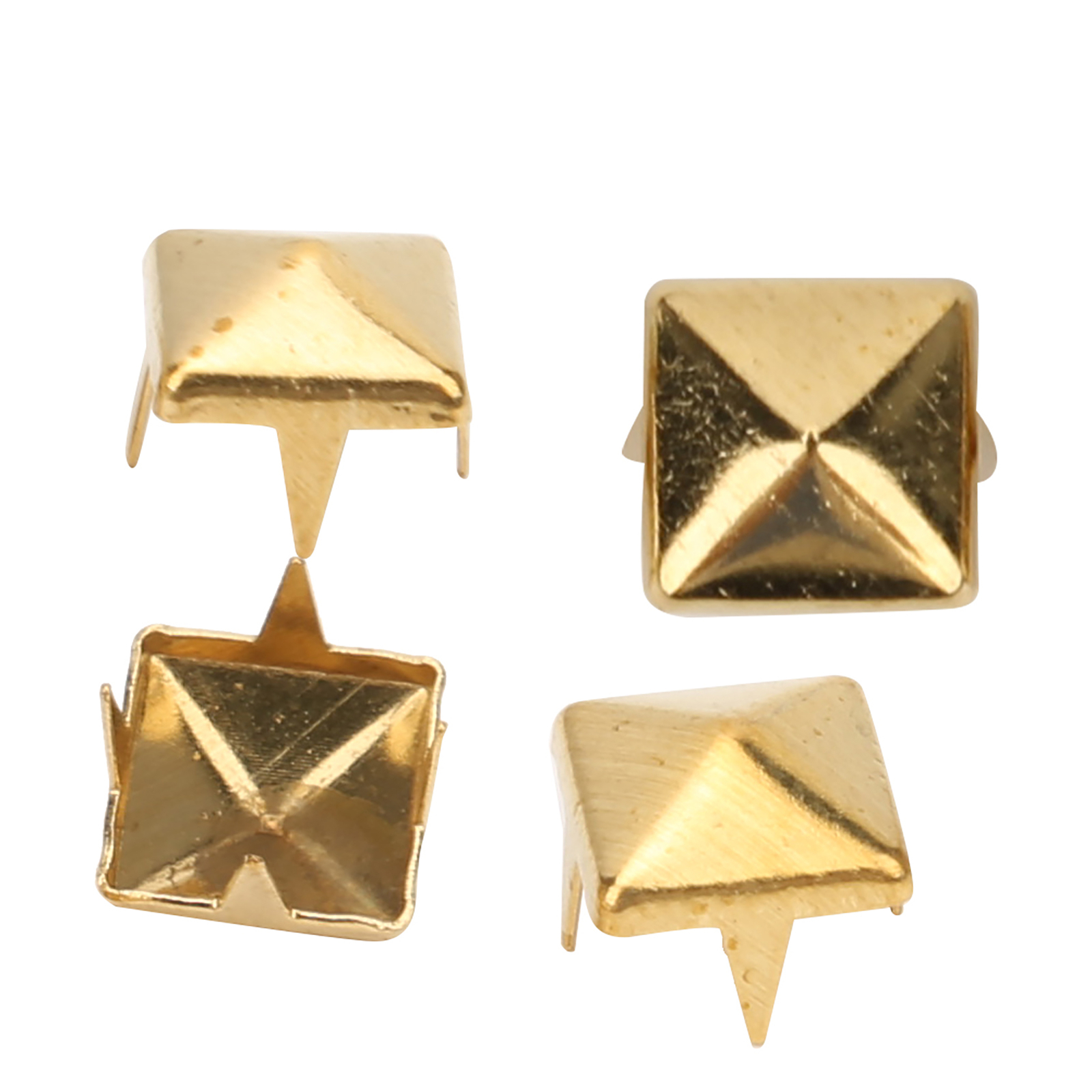 400 Sets 4MM-7MM DIY Leathercraft Spike Rivets Square Spike Studs Bags ...