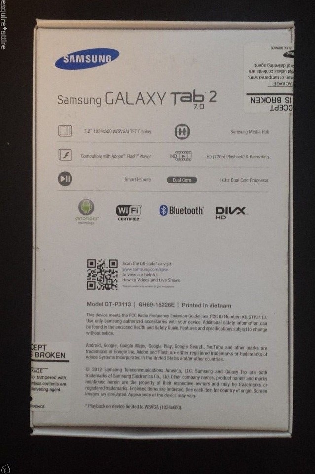 Samsung Galaxy Tab 2 GT-P3113 8GB, Wi-Fi, 7in - Titanium Silver ...
