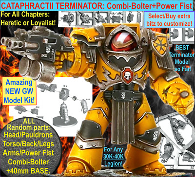 SPACE MARINES CATAPHRACTII TERMINATOR+POWER FIST~GW~Games Workshop ...