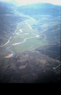 Photo 6x4 A view down Helmsdale Duible From over Torr Mor. The River ...