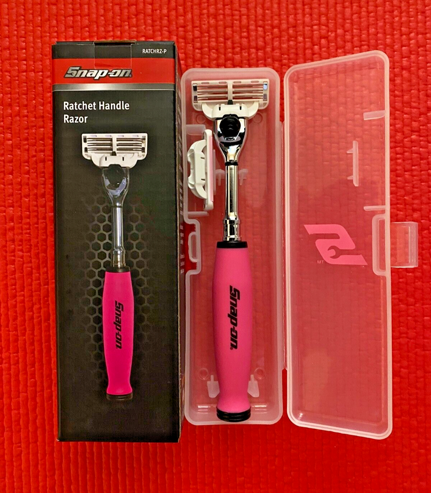 SNAP ON Tools Razor Soft Grip PINK Ratchet Handle Gillette Blade Shaver ...