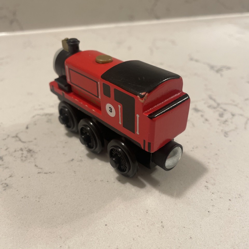 Rare “MY CUSTOM ENGINE” 2012 THOMAS Leo Red #1 TRAIN WOODEN RAILWAY ...