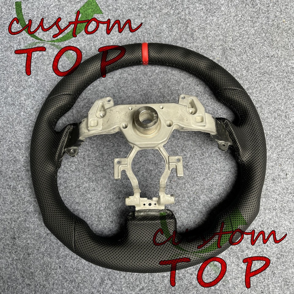 black leather Steering Wheel Fit For Infiniti G37 G35 EX35 EX37 Q40 Q60 ...