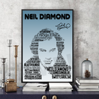 Neil Diamond Portrait in Songs Keepsake/Gift/Collectable signed ...