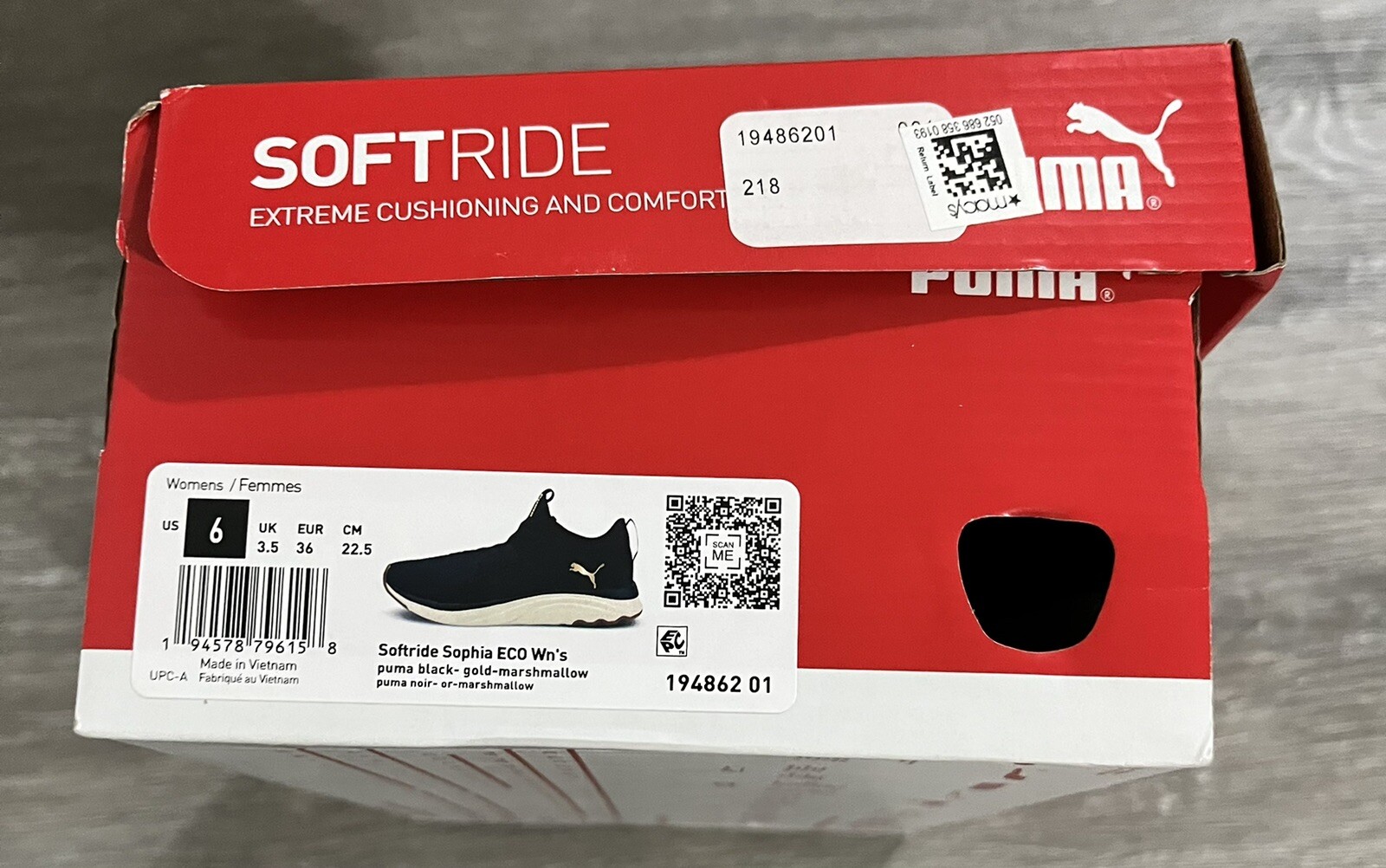 Puma Empty Shoe Box Red Shoebox Size 6 Empty PUMA Red Replacement ...