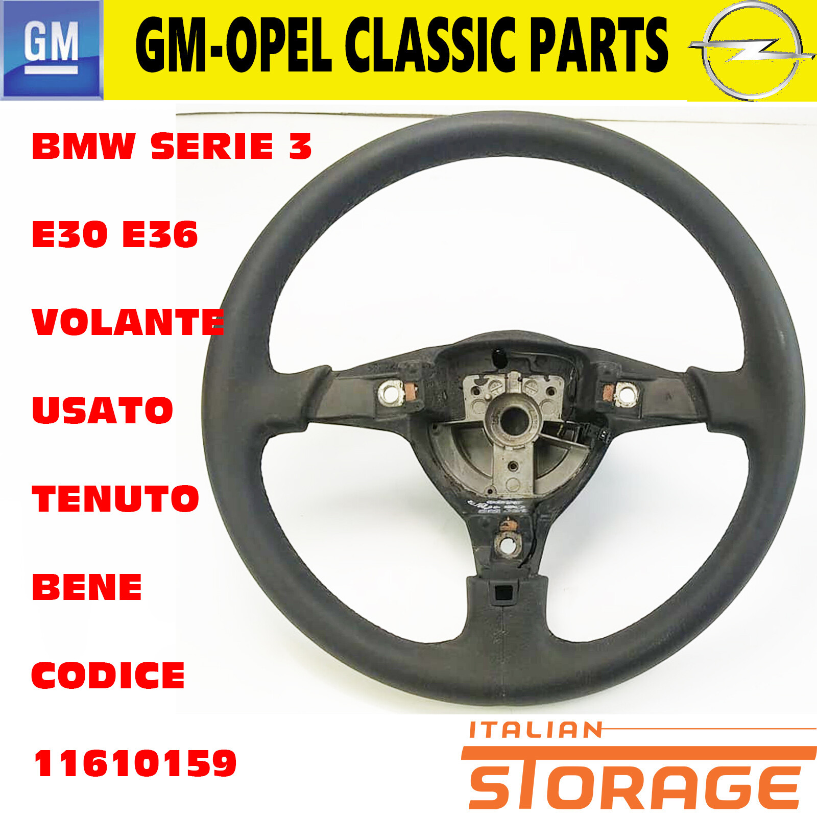 Bmw Series 3 E30 E36 Steering Wheel Used Well Kept Code 11610159 | eBay