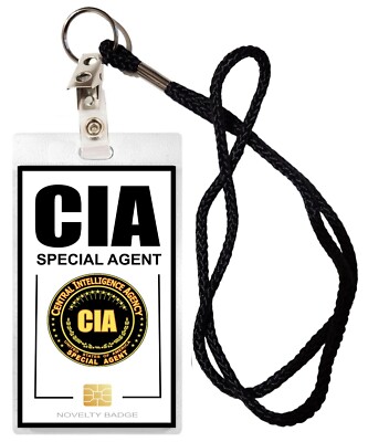 CIA ID/Security Badge Novelty HALLOWEEN COSTUME MOVIE PROP | eBay