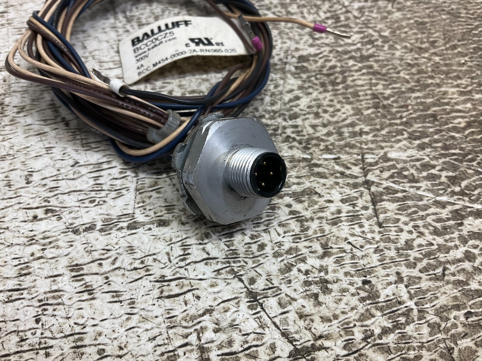 Balluff BCC0CZ5 Male Connector BCC M454-0000-2A-RN060-020 (VT) | eBay