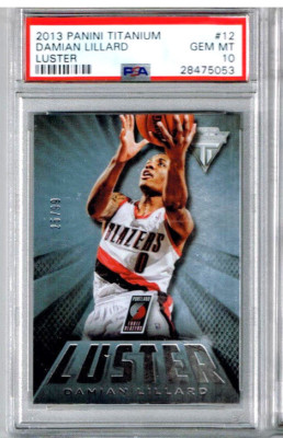 2013 Panini Titanium Damian Lillard Luster PSA 10 /99 | eBay