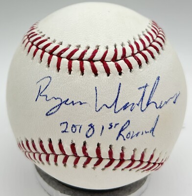 Ryan Weathers Signed Rawlings Offical Major League Baseball Autographed ...