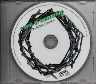 My Girlfriend's Girlfriend by Type O Negative (3 Track CD Single, 1996 ...