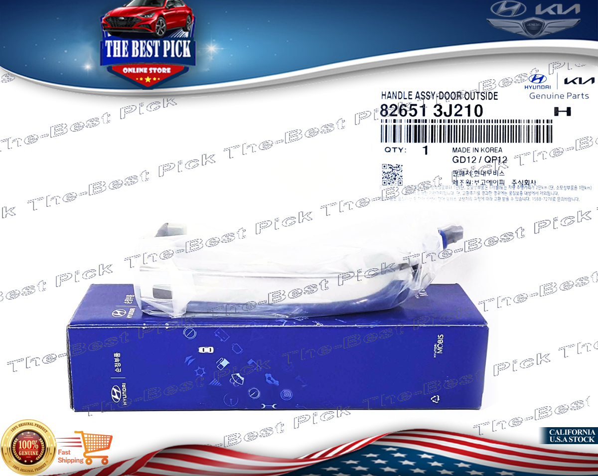 Genuine Front Door Outside Handle Chrome LEFT or RIGHT 826513J210 ...