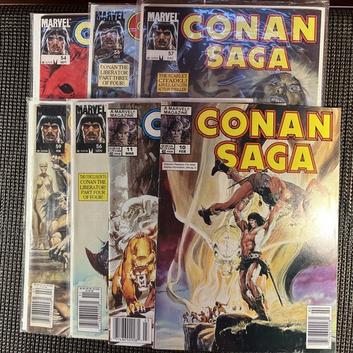 Conan Saga Magazines #10,11,54-57,59. Lot of 7 | eBay