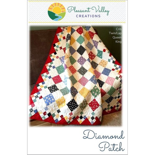 Diamond Patch Quilt Pattern by Pleasant Valley Creations-4 Sizes Incl ...