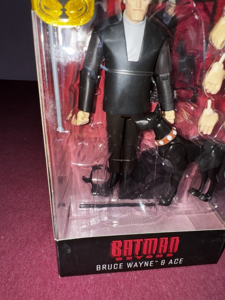 Mcfarlane Toys Batman Beyond Bruce Wayne & Ace Gold Label SDCC ...