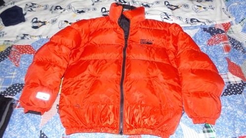 Vintage First Down Puffer Black Red Down Reversible Coat Men Size XL ...