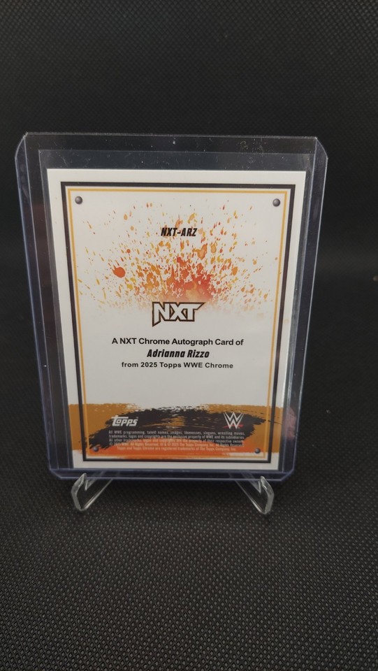 2025 Topps Chrome WWE Adriana Rizzo NXT Auto Autograph /25 True Orange ...