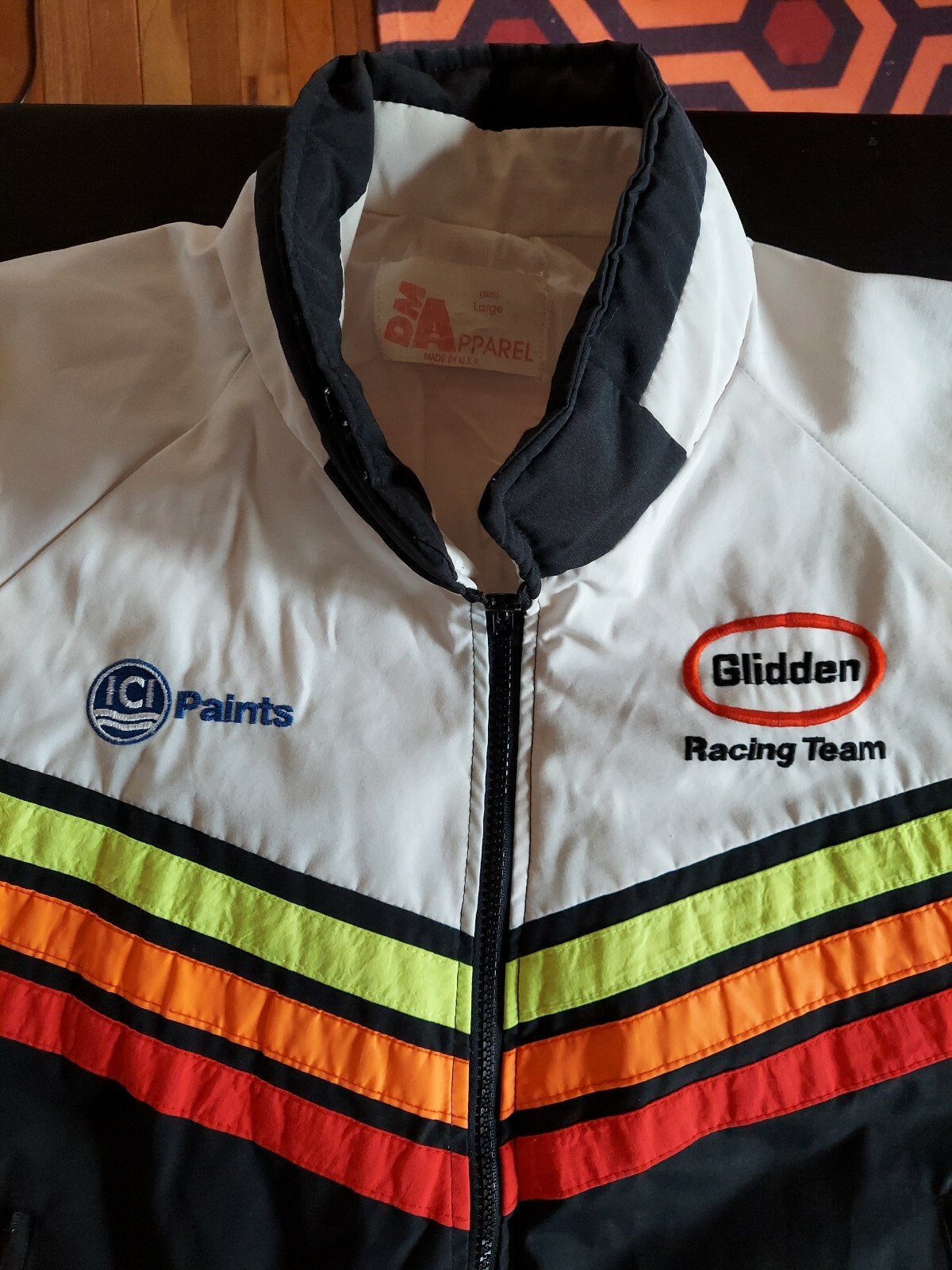 Vintage Glidden Racing Jacket Nascar Stock Car 80s 90… - Gem