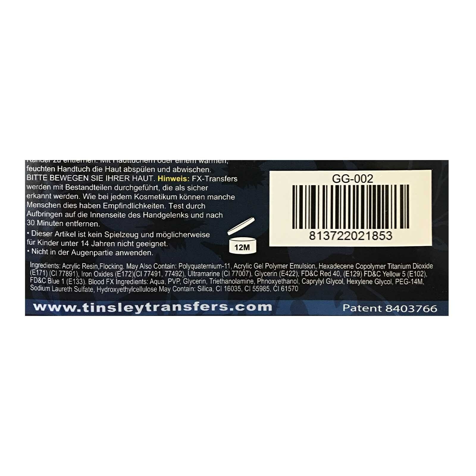 3D Vampire Bite Wound Special FX Tinsley Transfer Halloween Latex Free ...