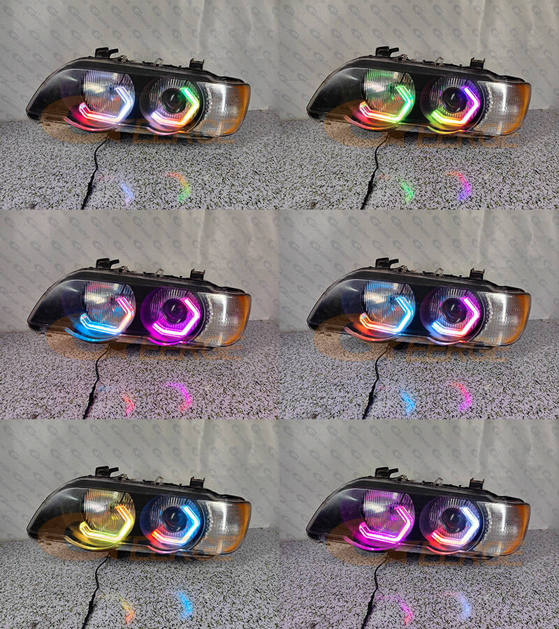 For BMW X5 E53 2000 - 2006 Concept M4 Iconic Style RGB LED Angel Eyes ...