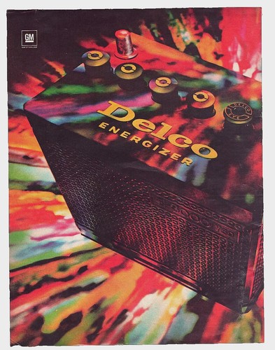 Delco Energizer Car Battery Pow Starting Water Eye (2) 1968 Print Ads ...