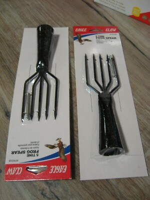 2 Eagle Claw Frog Gig Spears Fishing Tools 5 Prong AFROG5 | eBay