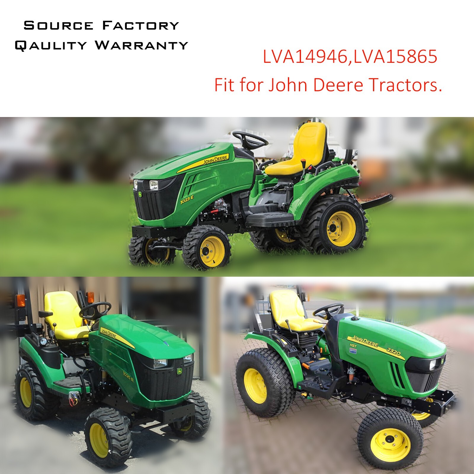 40W LED Headlight HI-lo LVA14946 For John Deere Tractor 1025R 2032R ...