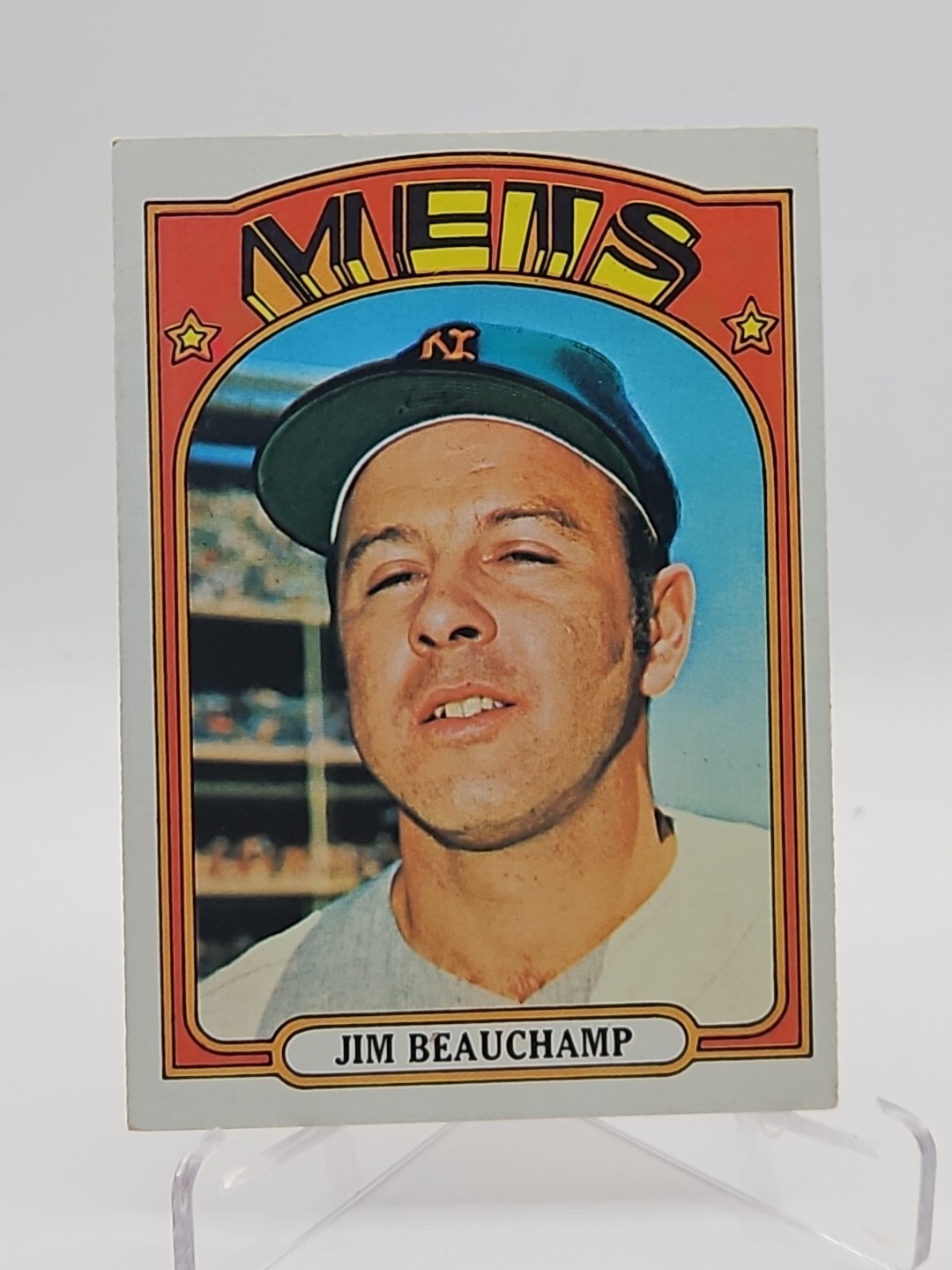 1972 Topps Baseball #594 Jim Beauchamp Vintage New York Mets MLB ...