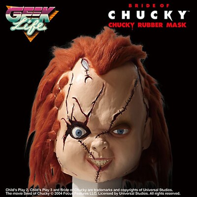 Bride of Chucky Chucky Rubber Mask Brand New | eBay